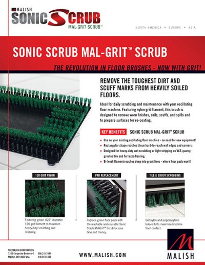 Sell Sheets - The Malish Corporation