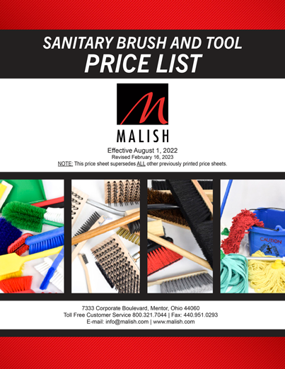 Long Handled Utility Scrub Brushes - The Malish Corporation